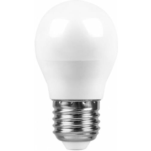 Лампа светодиодная LED 13вт Е27 теплый матовый шар (SBG4513) | код 55160 | SAFFIT (7шт. в упак.)