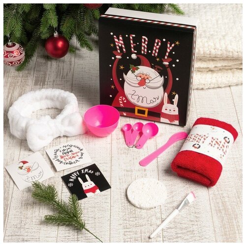 Подарочный набор новогодний Merry x-mas полотенце и аксессуары