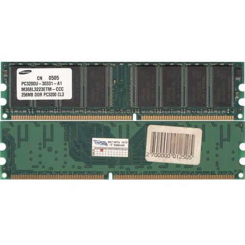Оперативная память Samsung 256 МБ DDR 400 МГц DIMM CL3 M368L3223ETN-CCC