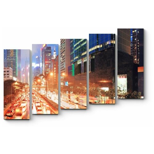 Модульная картина Улицы Гонконга90x63