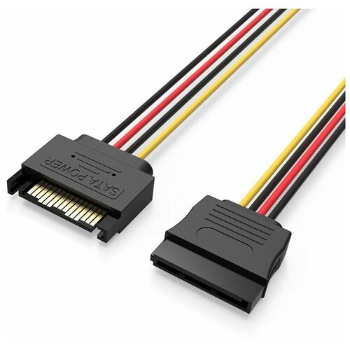 Кабель Vention SATA 15 pin - SATA 15 pin (KDABY), 0.3 м, черный