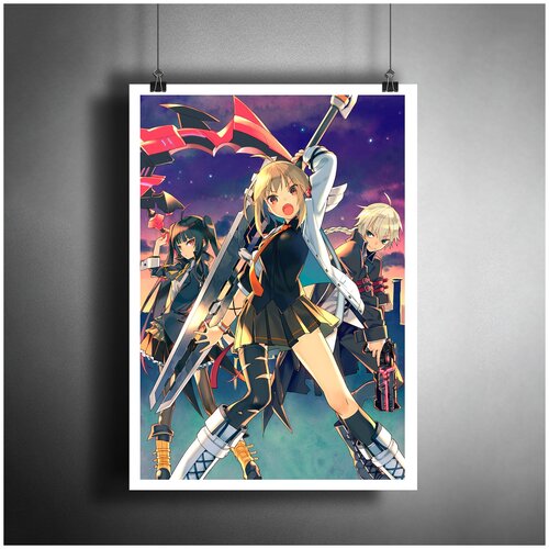 Постер плакат для интерьера "Компьютерная игра: Душевный работник. SoulWorker - Anime Action MMO"/ Декор дома, офиса, комнаты A3 (297 x 420 мм)