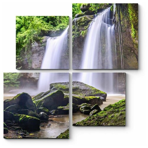 Модульная картина Райский водопад50x50