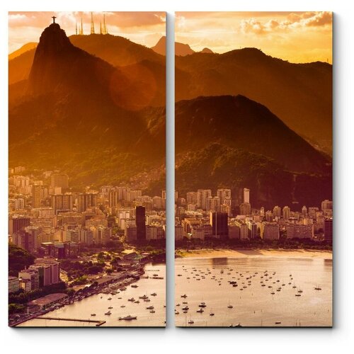 Модульная картина Чудесный Рио-де-Жанейро 40x40