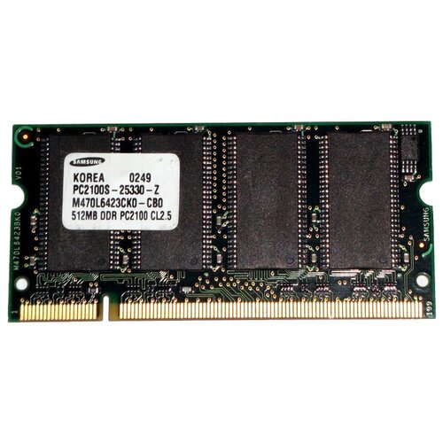 Оперативная память Samsung 512 МБ DDR 266 МГц SODIMM CL2.5 M470L6423CK0-CB0