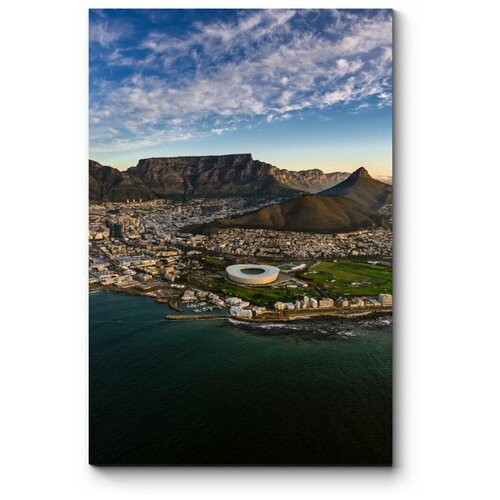 Модульная картина Потрясающая панорама Кейптауна 30x45