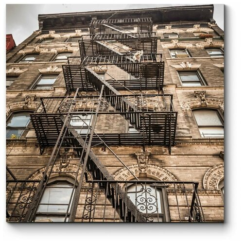 Модульная картина Пожарная лестница в Нью-Йорке70x70