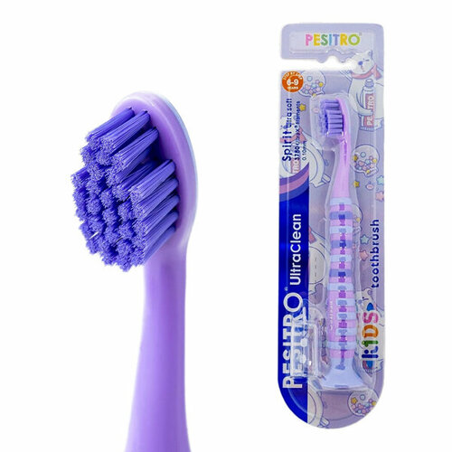 Зубная щетка Pesitro Ultra Soft 3780 Spirit (от 6 до 9 лет) Фиолетовая