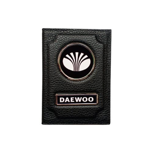 Обложка для автодокументов Daewoo 1-6-540-3, черный