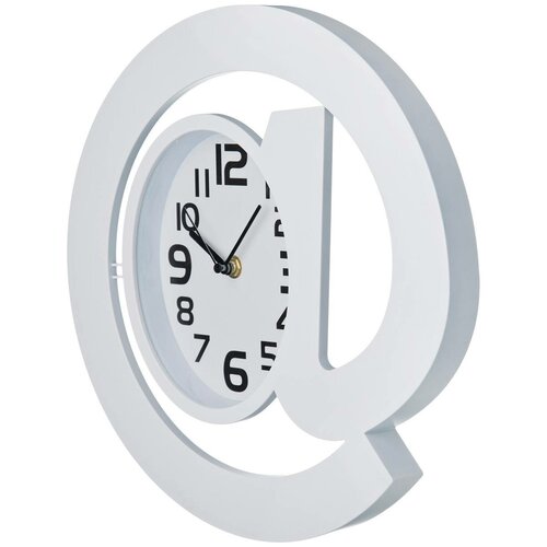 Часы настенные кварцевые Lefard 220-242 "Собачка" 30 см, белый