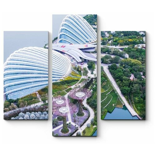 Модульная картина Невероятно красивый Сингапур 100x90