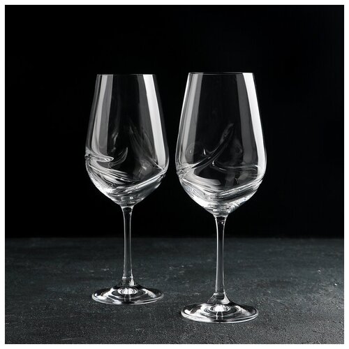 Bohemia Crystal Набор бокалов для вина «Турбуленция», 550 мл, 2 шт