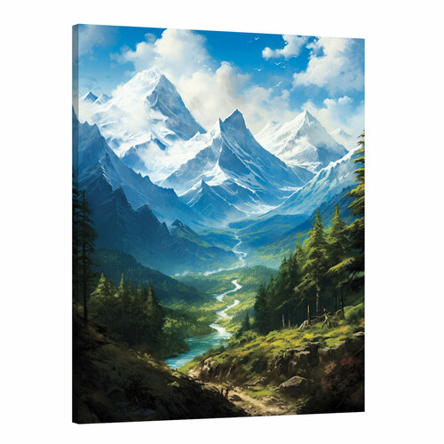 Интерьерная картина 50х70 "Горы"