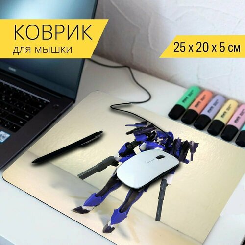 Коврик для мыши с принтом "Сообщение сас рапира зефир, модель, комплект" 25x20см.
