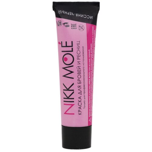 Nikk Mole Краска для бровей и ресниц, иссиня-черный, 15 мл