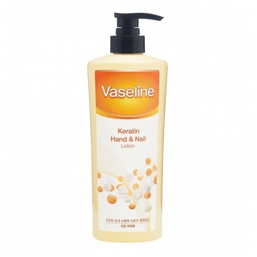 Лосьон для тела Vaseline Keratin Hand and Nail Lotion, 500мл, FoodaHolic, 8809758320505