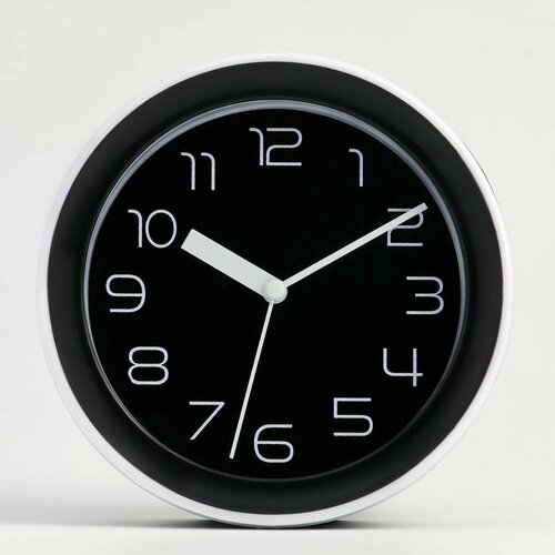 Часы - будильник настольные "Классика", с подвесом, дискретный ход, 15 х 4 см