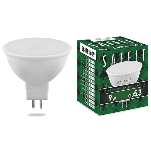 Лампа светодиодная Saffit SBMR1609 55086, GU5.3, MR16, 9 Вт, 6400 К