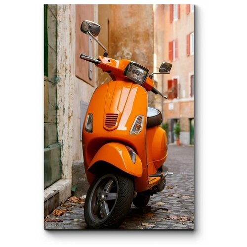 Модульная картина Старые улицы города с мотоциклом в Риме40x60