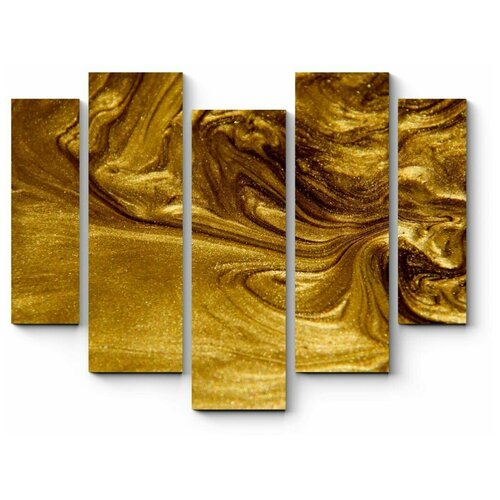 Модульная картина Жидкое золото 191x155