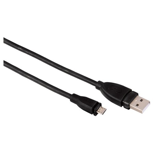 Кабель HAMA USB - microUSB (00054587), 0.75 м, черный