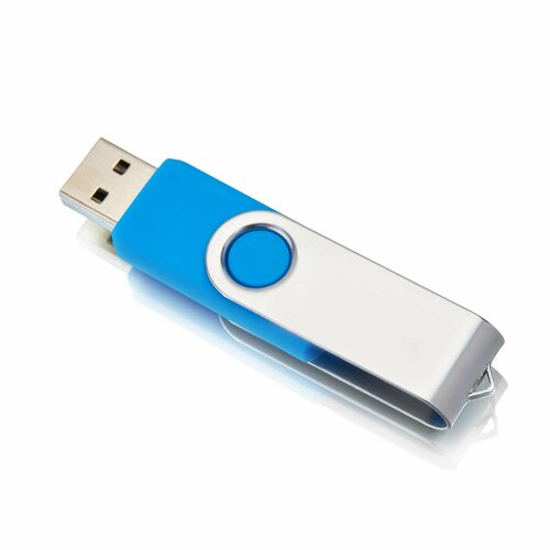 USB флешка, USB flash-накопитель, Флешка Twist, 128 Гб, голубая, арт. F01 USB 3.0