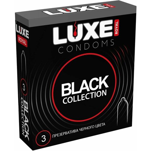 Черные презервативы LUXE Royal Black Collection -