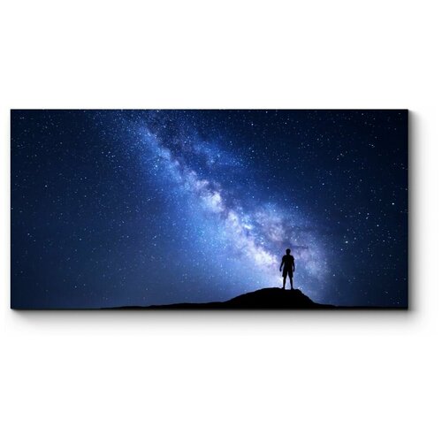 Модульная картина Прекрасный вид на Млечный путь70x35