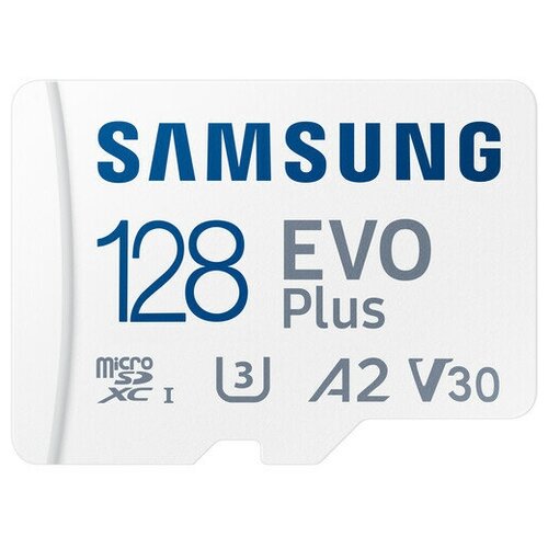 Карта памяти Samsung EVO Plus microSDXC 128GB U3 A2 V30 UHS-I R130MB/s (MB-MC128KA/RU)