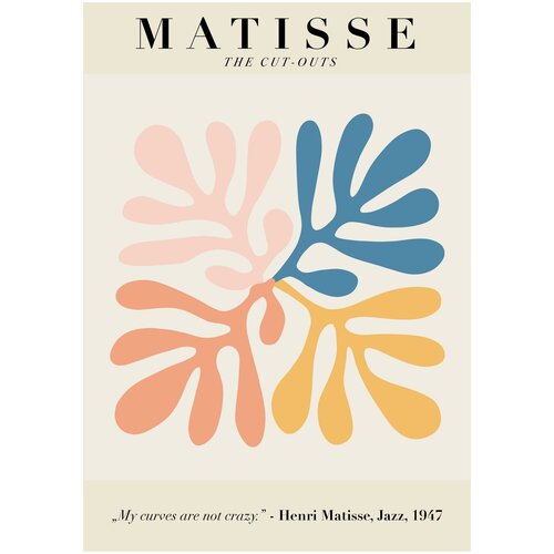 Постер / Плакат / Картина Анри Матисс - выставочный плакат-1 40х50 см в подарочном тубусе