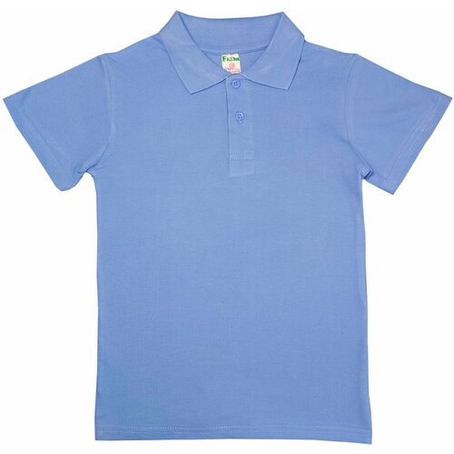 Школьная рубашка RexTex, размер 38, голубой