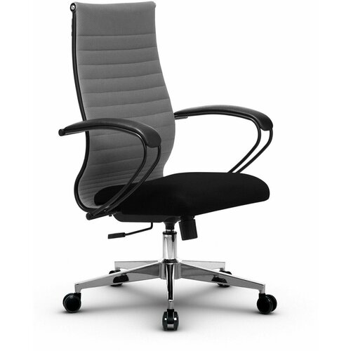 Кресло компьютерное МЕТТА-19(MPRU)/подл.130/осн.004 Светло-серый