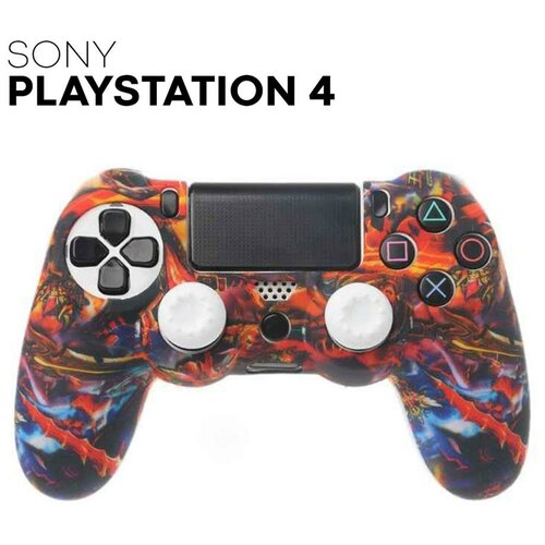 Защитный чехол для Sony PlayStation 4 DualShock, матовая накладка для контроллера PS4, ПС4, для геймпада, с рисунком