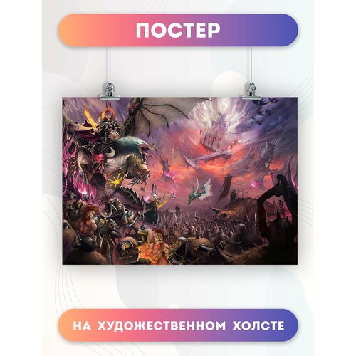 Постер на холсте Warhammer Fantasy (10) 60х80 см
