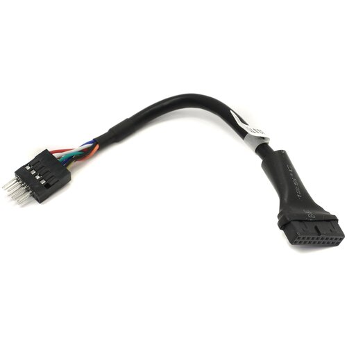 Кабель ESPADA USB 2.0 (9-pin) - USB 3.0(19-pin) (10pinMto20pinF), 0.16 м, черный