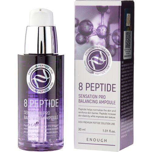 Enough 8 Peptide Sensation Pro Balancing Ampoule Сыворотка для лица с пептидным комплексом, 30 мл