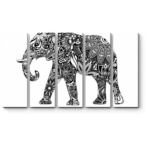 Модульная картина Цветущий слон150x90