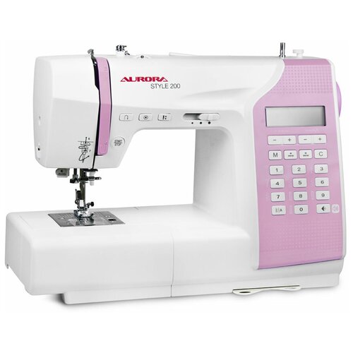 Швейная машина Aurora STYLE 200, белый, розовый