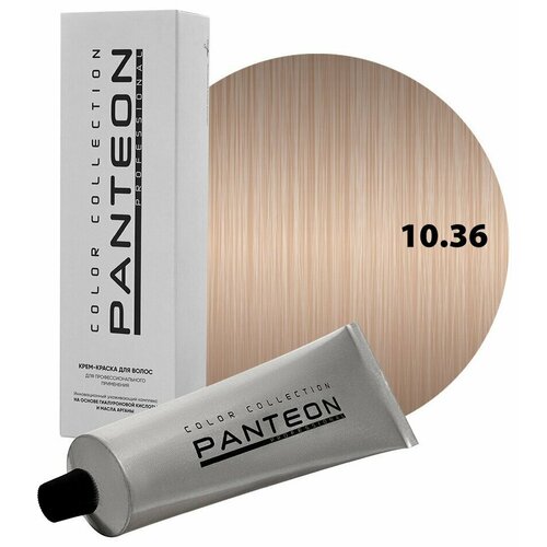 Panteon Color Collection Стойкая крем-краска для волос для профессионального применения, 10.36, Очень светлый блондин золотистофиолетовый