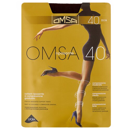 Колготки Omsa Caramello, 40 den, размер 5, коричневый