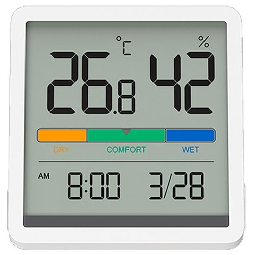 Метеостанция Xiaomi Miiiw Mute Thermometer And Hygrometer Clock, белый