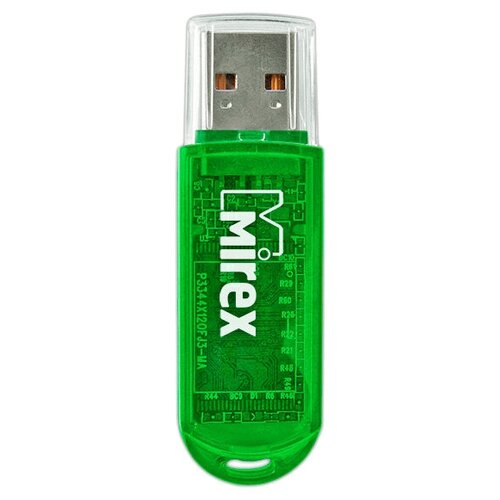 Флешка Mirex ELF 16 ГБ, 1 шт., зеленый