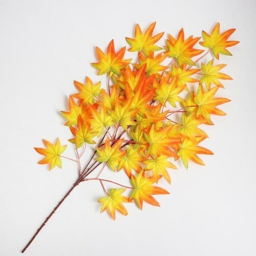 Декор «Листья на ветке» цвет зелёно-жёлто-оранжевый