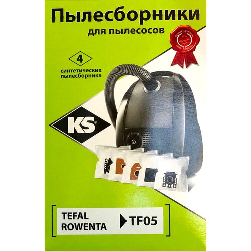 Комплект пылесборников ZR003901 4 шт. Komforter TF 05, ROWENTA, TEFAL