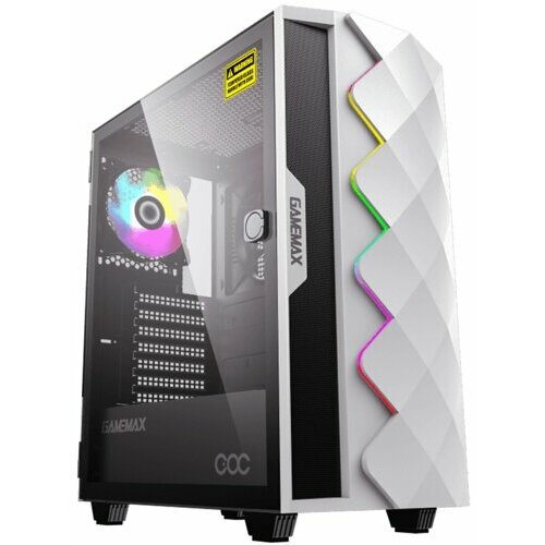 Корпус GameMax Diamond COC WT, E-ATX, без БП, белый