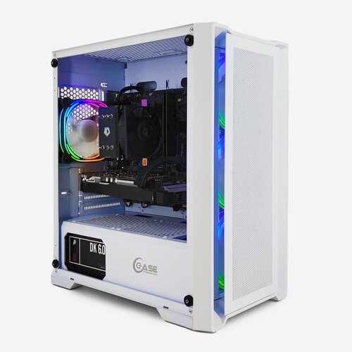 Игровой PC юкомс Ryzen 3 2200G, GTX 1050 Ti 4GB, SSD 120GB, 32GB DDR4, БП 450W, win 10 pro, White game case