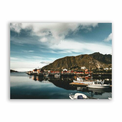 Постер, плакат на бумаге / Природа Норвегии - Пейзаж / Размер 40 x 53 см