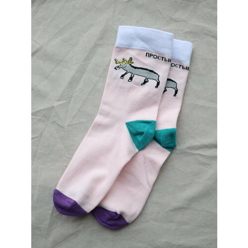 Носки простые вещи, размер 36-39, розовый
