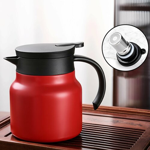 Термос - чайник, 800 мл / чайник заварочный с чайным фильтром / кофейник