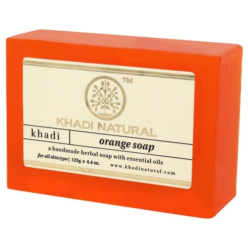 Khadi Natural Мыло кусковое Orange soap, 125 г